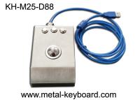 China Desktop 25mm PS2 Stainless Steel Trackball Mouse IP65 Waterproof for sale