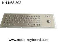 China Vandalism Industrial Computer Keyboard Metal with Panel Mount Trackball for sale