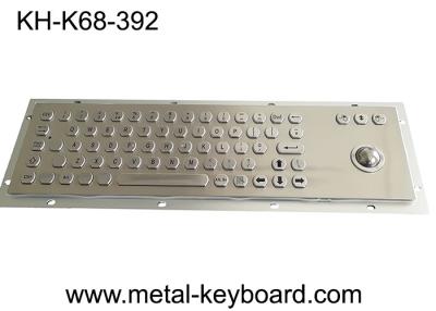 China Vandalism Industrial Computer Keyboard Metal with Panel Mount Trackball for sale