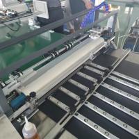China Sheet Fed Paper Box Cover Gluing Machine Wine Box Cover Pasting Machine For Finishing for sale