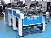 China Automatic Die Cutting and V Grooving Machine with 380V Power 2150*1450*1350mm Dimension and 10-40m/min Speed for sale