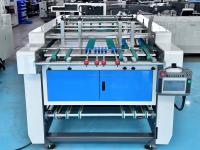 China Automatic Die Cutting and V Grooving Machine with 380V Power 2150*1450*1350mm Dimension and 10-40m/min Speed for sale