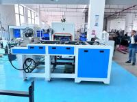 China Automatic Die Cutting and V Grooving Machine with 380V Power 2150*1450*1350mm Dimension and 10-40m/min Speed for sale