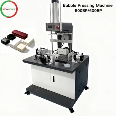 China Rigid Box Bubble Pressing Machine with 10-20 pcs/min Production Speed and AC220V/50Hz/2W Power for 40-650mm Boxes for sale