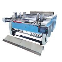China High-Precision Automatic Die Cutting and V Grooving Machine with Automatic Correcting Structure and 10-40m/min Speed for sale