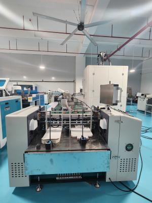 China DG850B Feeder Box Gluing Machine with 30 pcs/Min Speed, High Precision Dual-Sheet Detection, and Hybrid Glue System for Rigid Box Forming for sale