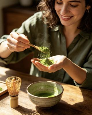 China Ceremonial Grade Matcha Powder - Vibrant Green, Umami-rich, Fine Texture for Tea Ceremonies and Culinary Use for sale