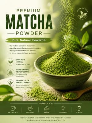 China Customized Pure Matcha Powder Heat Stable Vivid Green Confectionery Macarons Baking Ingredient for sale