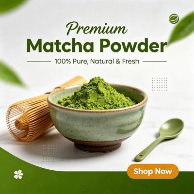 China Ceremonial Grade Decaffeinated Pure Matcha Powder Green Tea Smooth Mellow Natural Flavor for sale