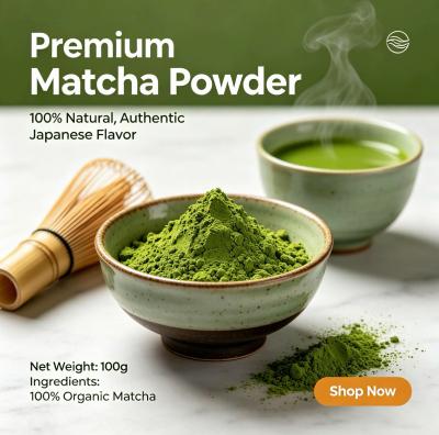 China Ceremonial Grade 100% Natural Matcha Powder for Weight Management and Energy Boost for sale
