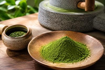 China Mountain-Grown Steamed Pure Natural Chinese Tencha Green Tea Leaves De-veined Raw Material for Fresh Matcha Grinding for sale