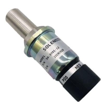 China Excavator Fuel Shutoff Solenoid Stop Solenoid 12V SA-3991-12 SA399112 Electrical Parts for sale