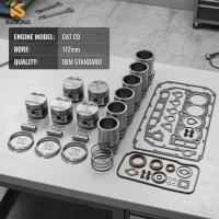 China C9 Engine Overhaul Kit Steel Top Piston Liner Rebuild Set for CAT 330D 336D Excavator for sale