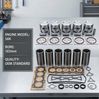 China S6K Engine Overhaul Rebuild Kit 3066 Piston Ring Liner Set for CAT 320C Excavator for sale