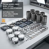 China 6WG1 Engine Rebuild Kit Overhaul Gasket Piston Liner Set for Hitachi ZX450 ZX470 Excavator Heavy Duty Parts for sale