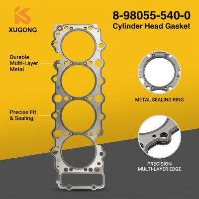 China Cylinder Head Gasket 8-98055-540-0 1.2mm 115mm for Hitachi ZX200-3 ZX240-3 Isuzu 4HK1 Engine for sale
