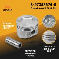 China Isuzu 4BG1 6BG1T Engine Piston Assembly 8-97358574-0 Kit Pin Circlip for Hitachi ZX110 ZX200 Excavator for sale