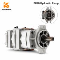 China Komatsu PC20 Series Mini Digger Hydraulic Main Pump Complete Assy High Pressure Supply for sale