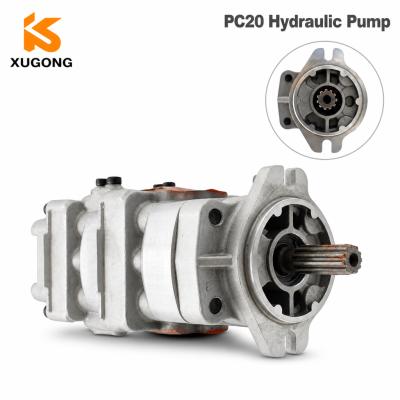 China Komatsu PC20 Series Mini Digger Hydraulic Main Pump Complete Assy High Pressure Supply for sale