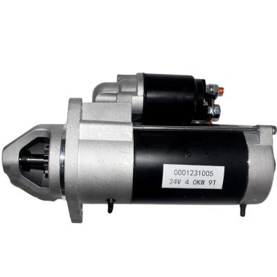 China EC240 Excavator D7D Engine Starter Motor 24V 4.0KW 9T Auto Spare Parts for sale