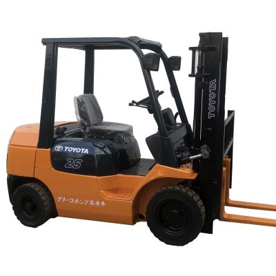 China Durable Used Diesel Toyota Forklift 2.5 Ton For Warehousing And Manufacturing for sale