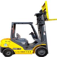 China Warehouse 3 Ton Used Diesel Forklift 6m Lifting Height Komatsu With Moving Shifter for sale