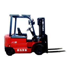 China HELI AC25 2.5 Ton Used Electric Forklifts With 2 Stages Masts 3m Lifting Height for sale