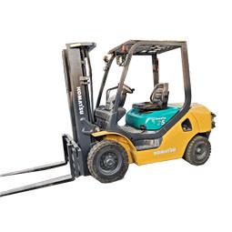 China 4.5m Lifting Height Komatsu Used Diesel Forklift 2.5 Ton 3 Stages Masts With Moving Side Shifter for sale