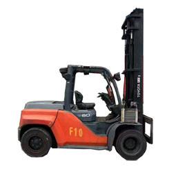 China Toyota 8F 6 Ton Used Diesel Forklifts Toyota Forklift 2 Stages Masts Made In Japan for sale