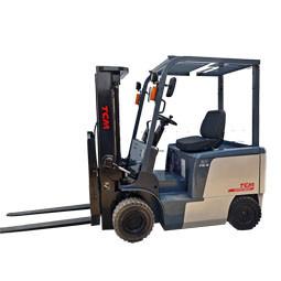 China TCM 2T Used Electric Forklift 3m Lifting Height 2 Stages Masts Middle Cylinder Forklift With Side Shifter for sale