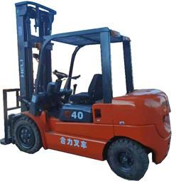 China HELI 4 Ton 40C Used Diesel Forklifts 3m Lifting Height Made In China 2 Stages Masts for sale