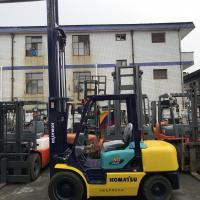 China Komatsu FD30 Forklift 3 Ton 4.5 Meters 3 Stages Diesel Forklift Used Lifting Machine Manufactured In Japan for sale