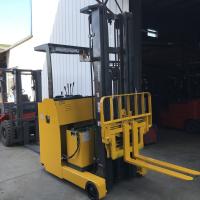 China Japan Made Komatsu 1.5ton Electric Reach Truck Used Stand-On Three-Stage Mast Battery-Powered 1.5ton 6m Electric Forklift for sale