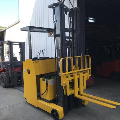 China Japan Made Komatsu 1.5ton Electric Reach Truck Used Stand-On Three-Stage Mast Battery-Powered 1.5ton 6m Electric Forklift for sale