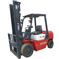 China HELI 3T Used Diesel Forklift With 4m Lifting Height And 4 Tires Original Isuzu Engine for sale