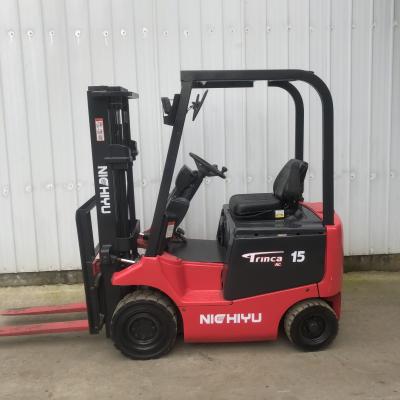China Used Lifting Machine 1.5 Ton Nichiyu Electric Forklift With 2 Stage 2 Mast By NICHIYU for sale