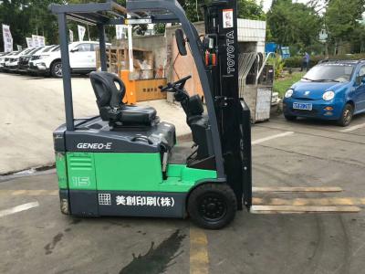 China Japan Original 1.5ton Forklift Used TOYOTA 15 Three Wheel Forklift Lifting Height 3000mm for sale