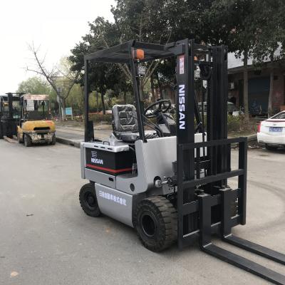 China Grey Used Nissan 1.5 Tons Electric Forklift Imported From Japan Max Lifting Weight 1500kg for sale