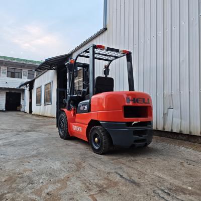 China Heli H2000 35 Used Diesel Forklift Three Sages 4.5 Meters Used Heli Lifting Machine With Isuzu Engine Manual for sale