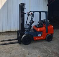 China Used Toyota 25 Forklift 2.5 Tons 4 Meters Lifting Machine Dual Use Gas Lpg for sale