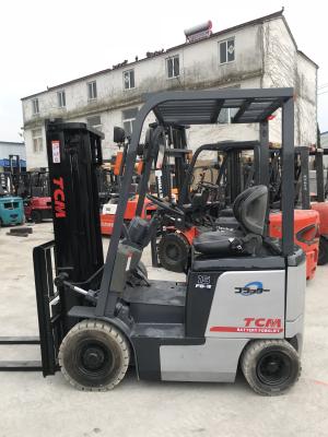China TCM 15 Used Electric Forklift With 3 Meters 1.5 Tons With Core Engine Component Good Performance for sale