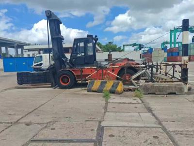 China All Terrain Linde 10-16 Ton Diesel Forklift Truck Manual Power Source Farms Core Components Engine Motor Rated Loading 15 16 Ton for sale