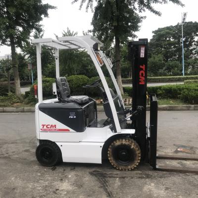 China TCM 15 Used Electric Forklift With 3m 1.5Ton Lifting Machine With Core Engine Component Powerful Battery for sale