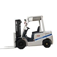 China Used TCM 3-Ton 3-Cylinder Diesel Forklift, White Color, Robust Steel Frame, Designed For Industrial Material Transport for sale