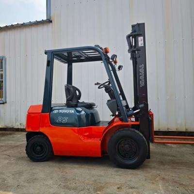 China Direct Sales Of For Toyota FD25 2.5 Ton Forklift Japan Imported Used In Foreign Trade Internal Combustion for sale