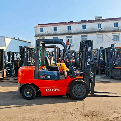 China Used Diesel Forklift Heli Forklift Truck H2000 35 3 .5Ton With 3 Mast 4.5m Forklift Truck Top Brand Factory Price  Efficient for sale