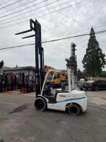 China Japan TCM 30 3 Tons 4.5 Meters 3 Masta Used LPG Forklift Dual Use of Propane and Liquefied Gas for sale