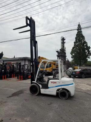 China Japan TCM 30 3 Tons 4.5 Meters 3 Masta Used LPG Forklift Dual Use of Propane and Liquefied Gas for sale