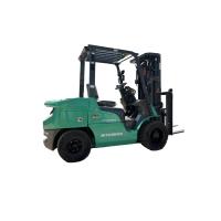 China Used Mitsubishi 3-Ton Diesel Forklift with Durable Steel Frame and Red Finish for Narrow Aisle Operations for sale