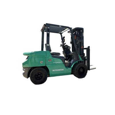 China Used Mitsubishi 3-Ton Diesel Forklift with Durable Steel Frame and Red Finish for Narrow Aisle Operations for sale
